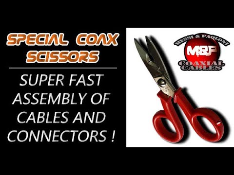 Special Coax Scissors - Tips & Tricks for Easy Connector Assembly - YouTube