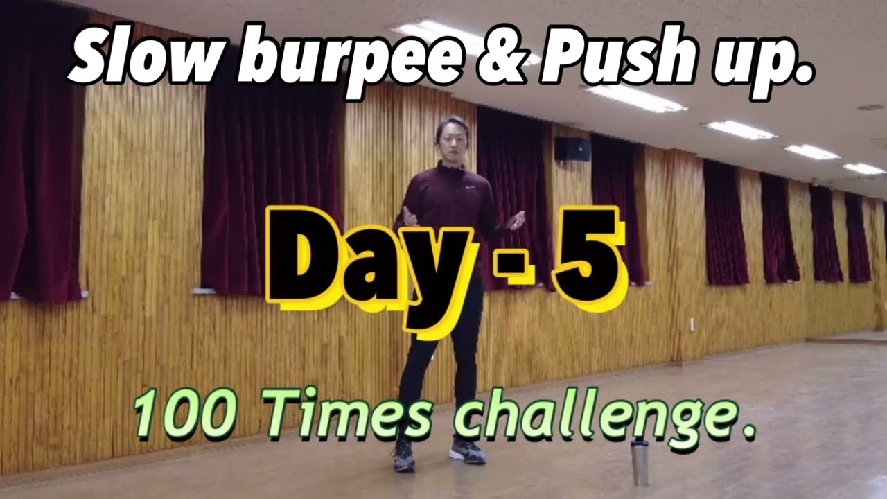[임리트] Slow Burpee & Push Up 100reps Challenge / 슬로우 버피 & 푸쉬업 / 홈트레이닝 ...