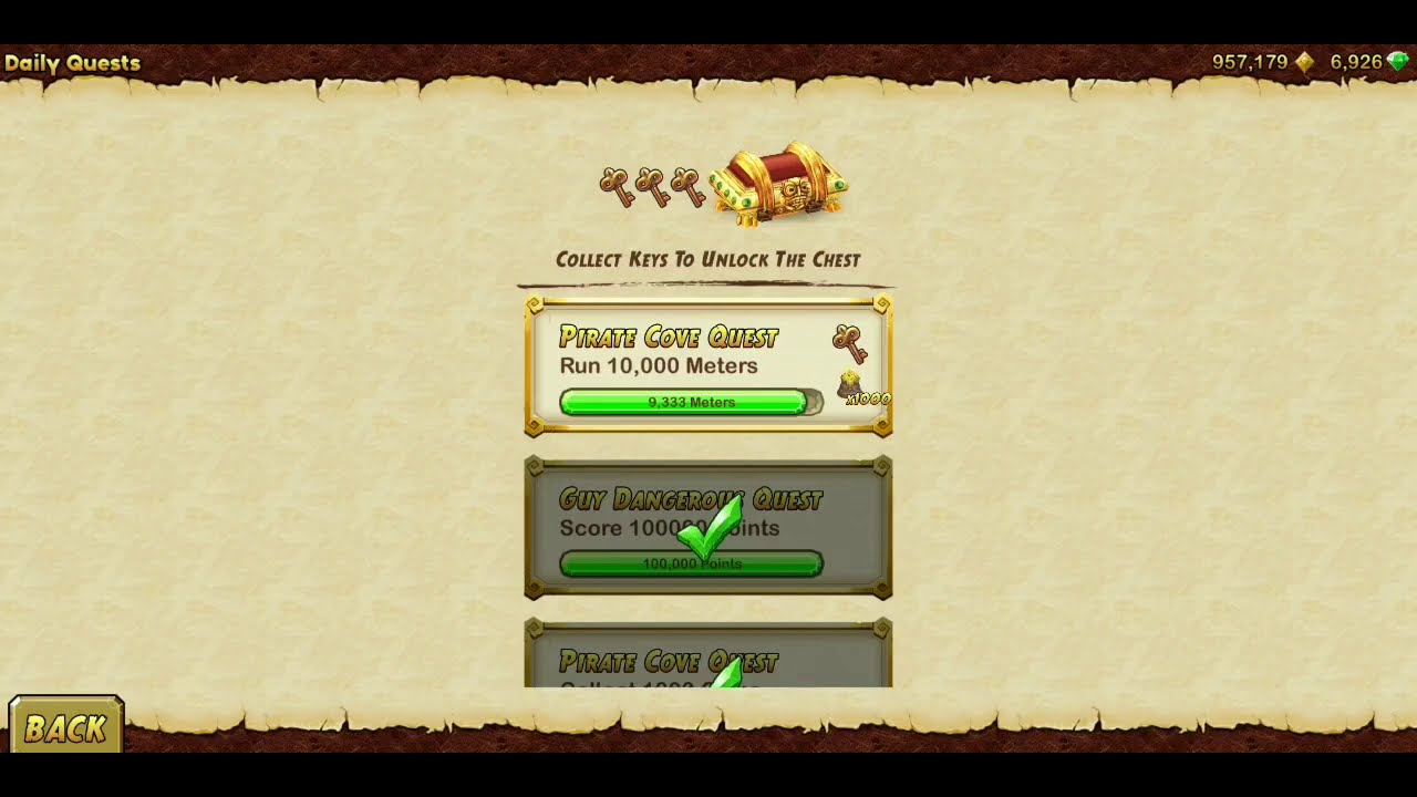 Run 10000 Meters Temple Run 2 Pirate Cove Daily Quest - YouTube