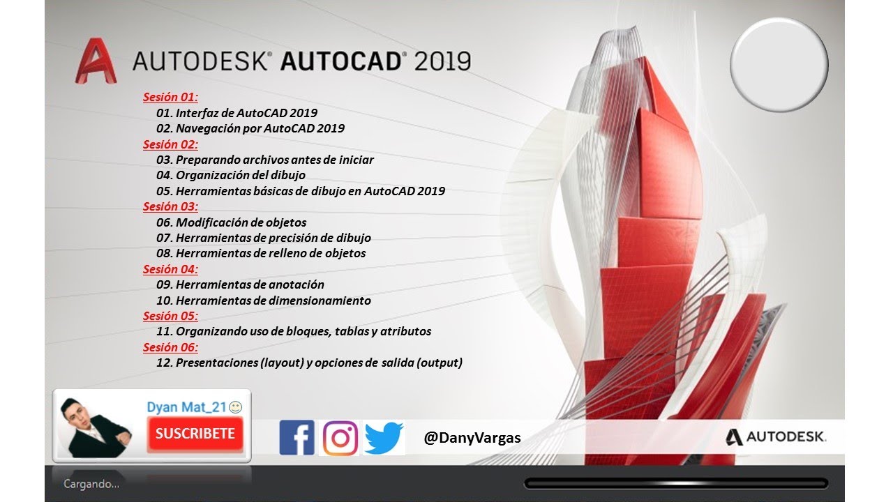 S0 - TEMARIO DEL CURSO COMPLETO AUTOCAD 2019 EN ESPAÑOL - YouTube