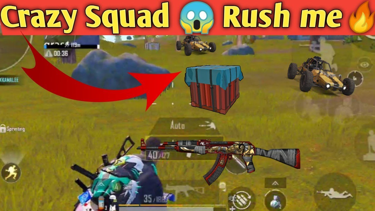 Crazy Squad 😱 Rush me 🔥|Bgmi Gameplay (4 Finger+ Full Gyro) - YouTube