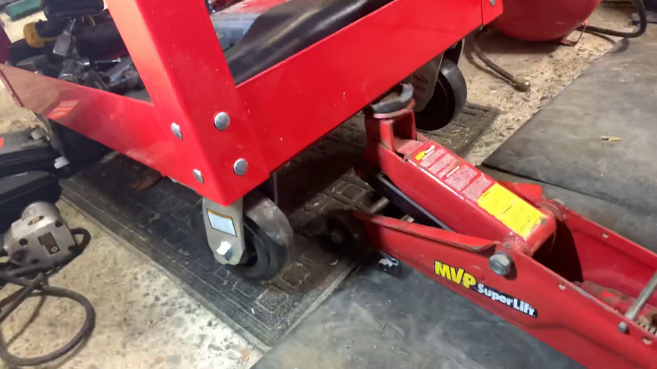 Harbor Frieght tool cart mod swivel casters - YouTube