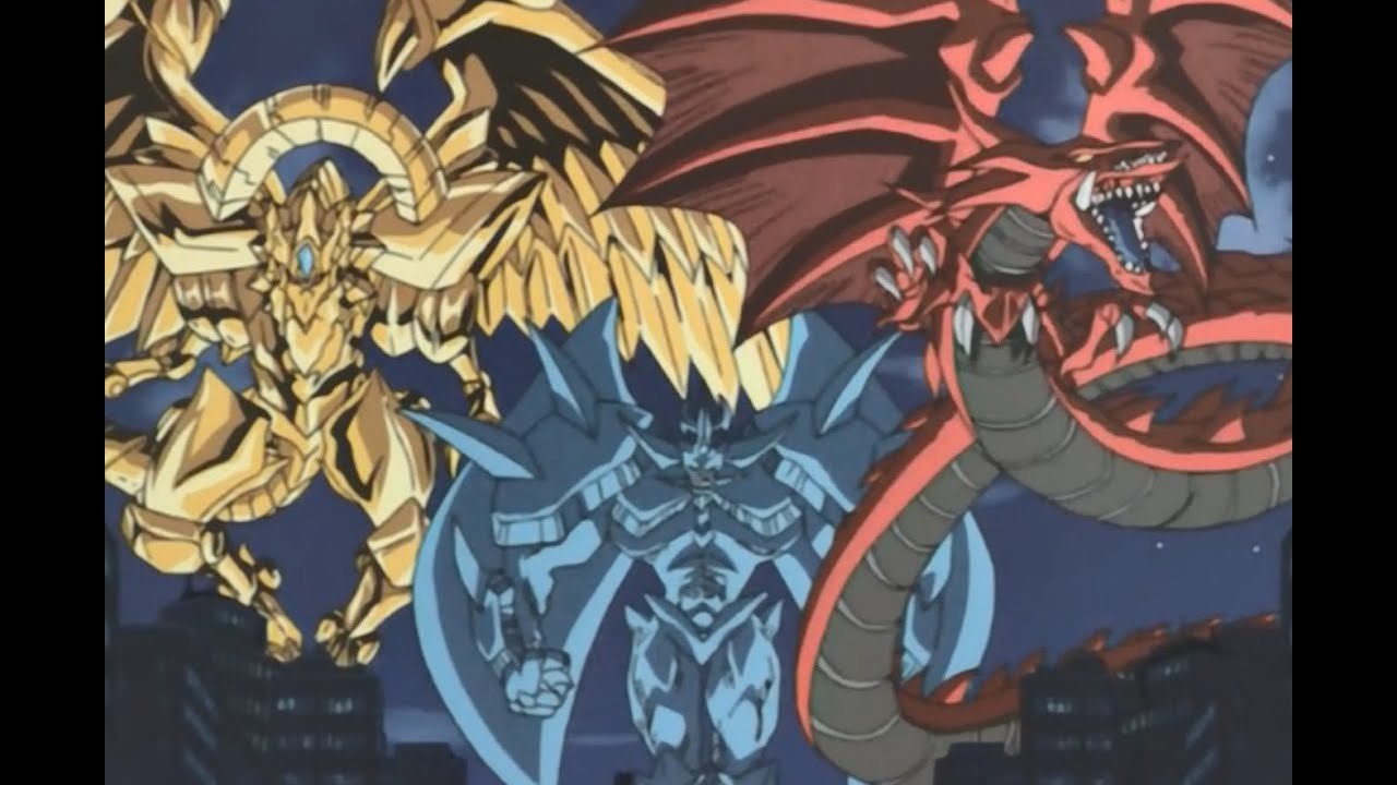 Yu-Gi-Oh - 3 God Cards Summoned - YouTube