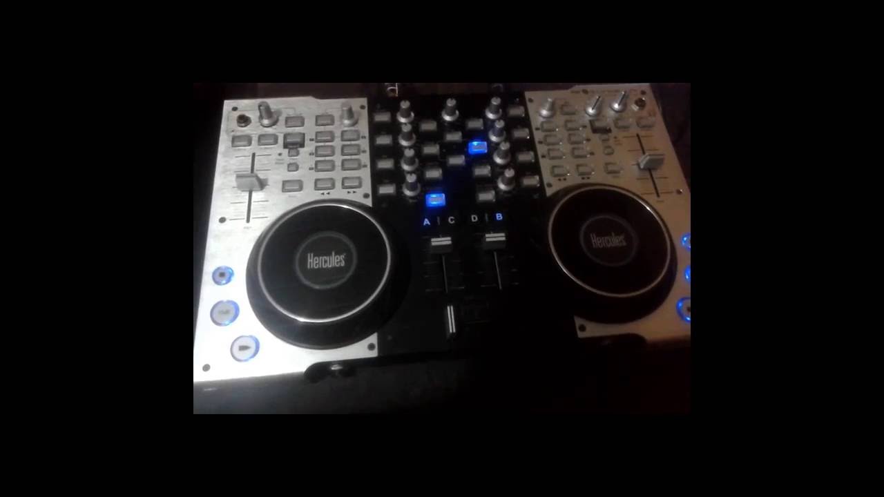Hercules 4MX com virtual DJ 8 1 com time code vinil serato - YouTube