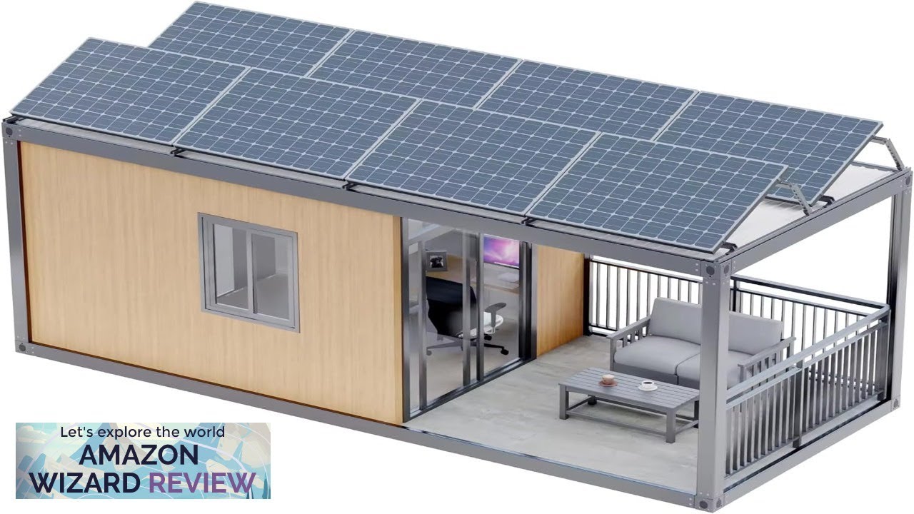Solar Powered Easy Installation Expandable Container House Review - YouTube