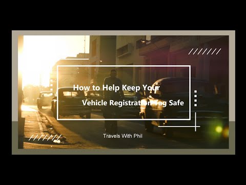 Tip to Keep Your License Plate Registration Tab Safe - Travels With ...