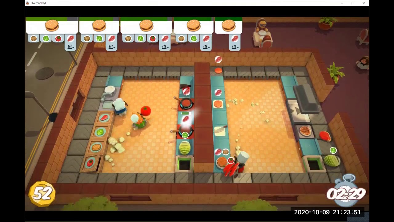 Overcooked 1 - Level 2-3- 3 Stars - 3 players - Score: 246 - YouTube