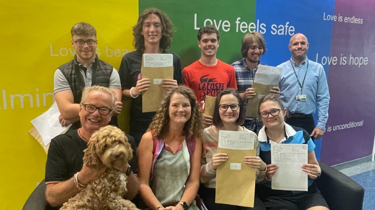 A Level results day at Carshalton Boys Sports College - YouTube