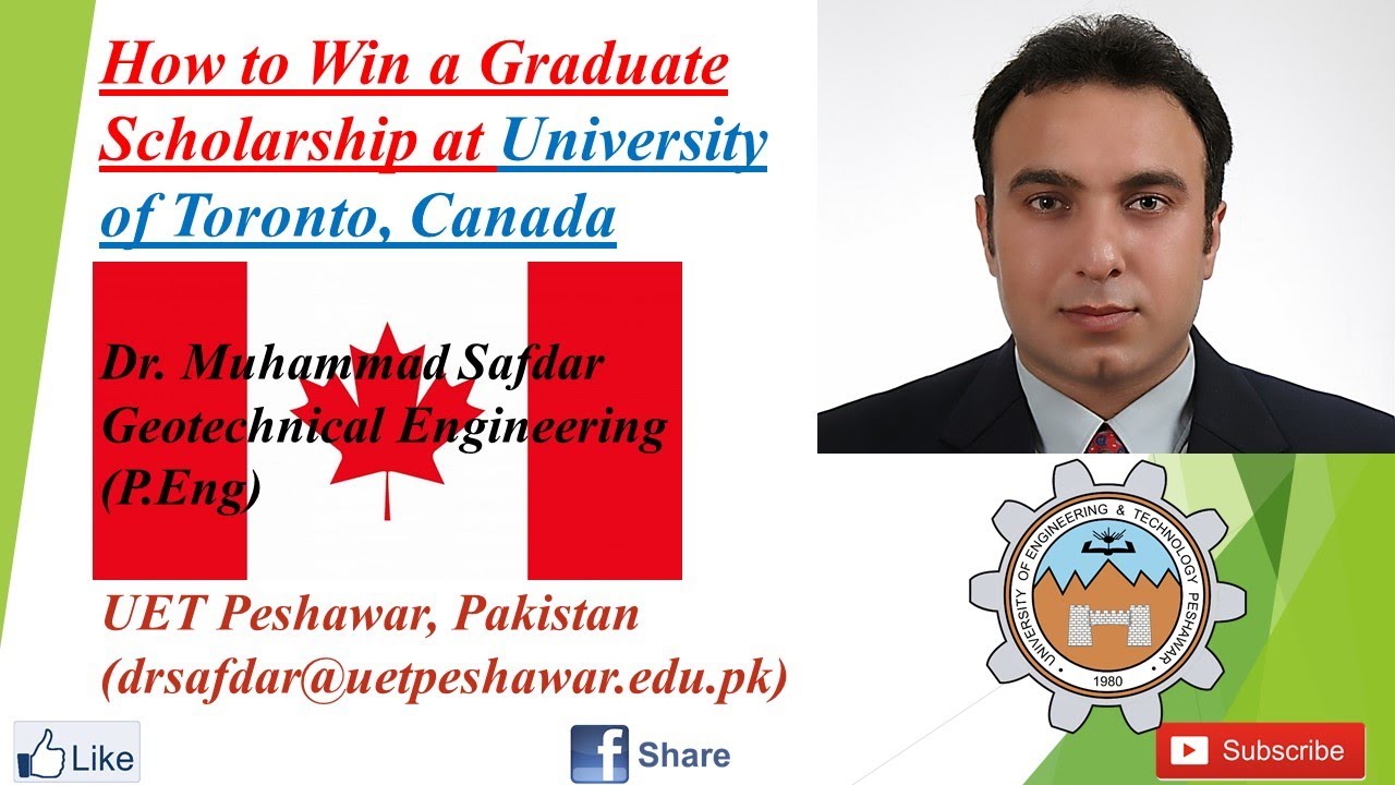 How to Win a Graduate Scholarship at University of Toronto, Ontario ...