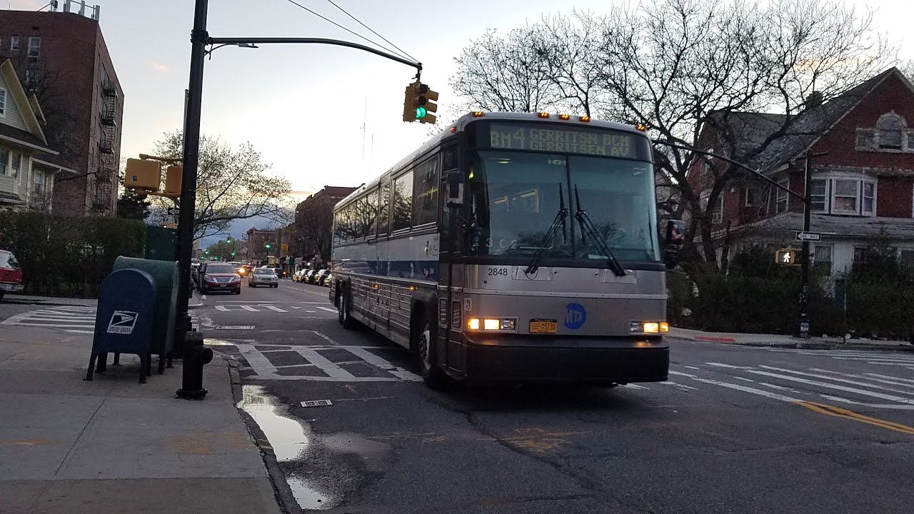 2002 MCI D4500 (Ex-NYCT Bus) #2848 On The BM4 @ Cortelyou Road & Ocean ...