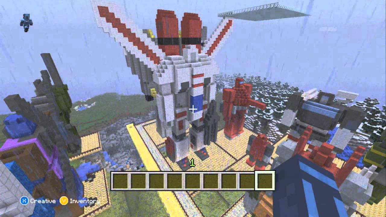 Transformers Minecraft Jetfire/ Skyfire - YouTube