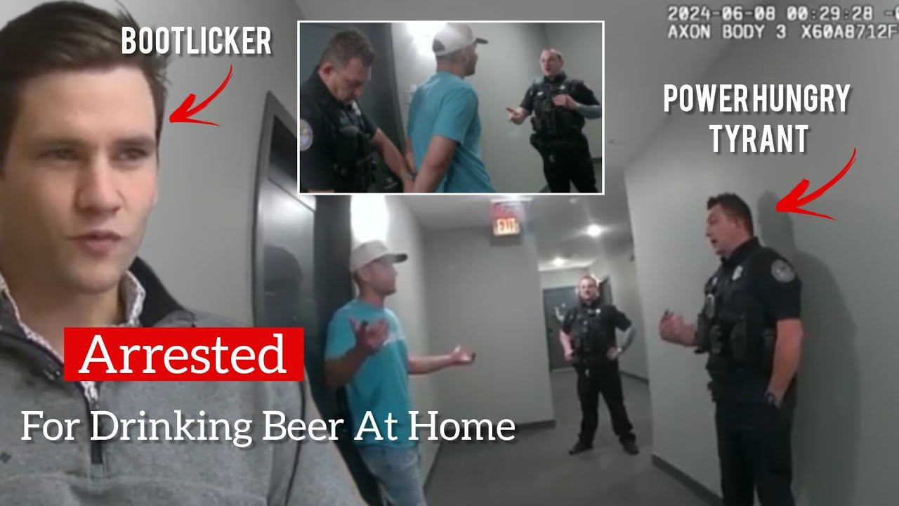 Kentucky Cops Arrest Bootlicker For Drinking Beer At Home - YouTube