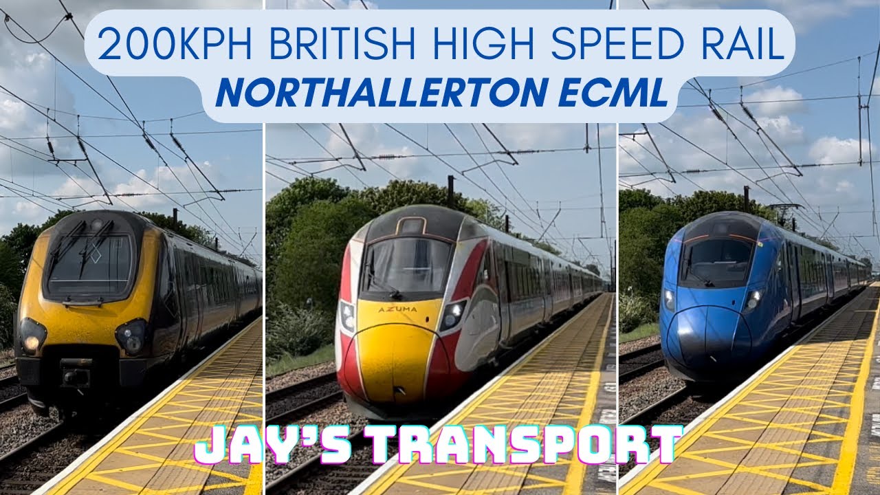 Trains at Northallerton ECML (LNER, Grand Central, Cross Country) 20/05 ...