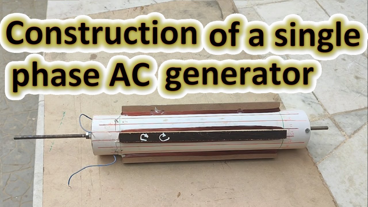 How to make an AC generator.Making an AC generator from scratch - YouTube