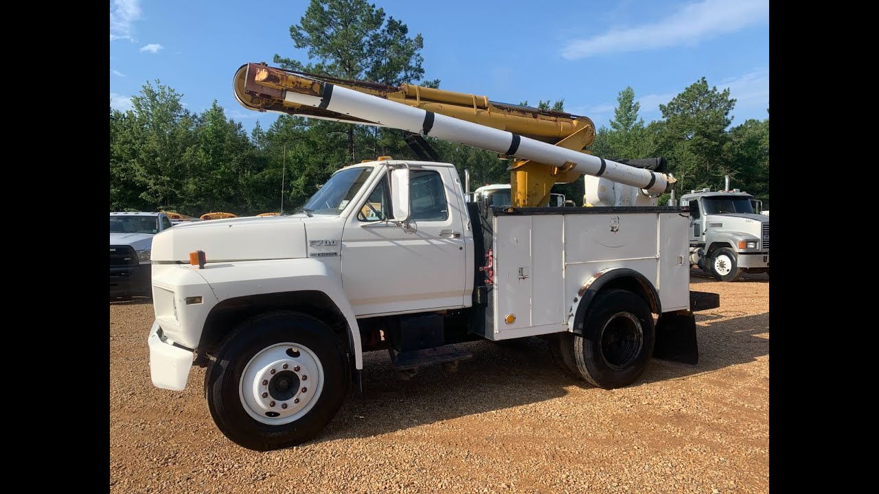 1994 Ford F700 Regular Cab Diesel Bucket Truck (30,881 Miles Showing ...