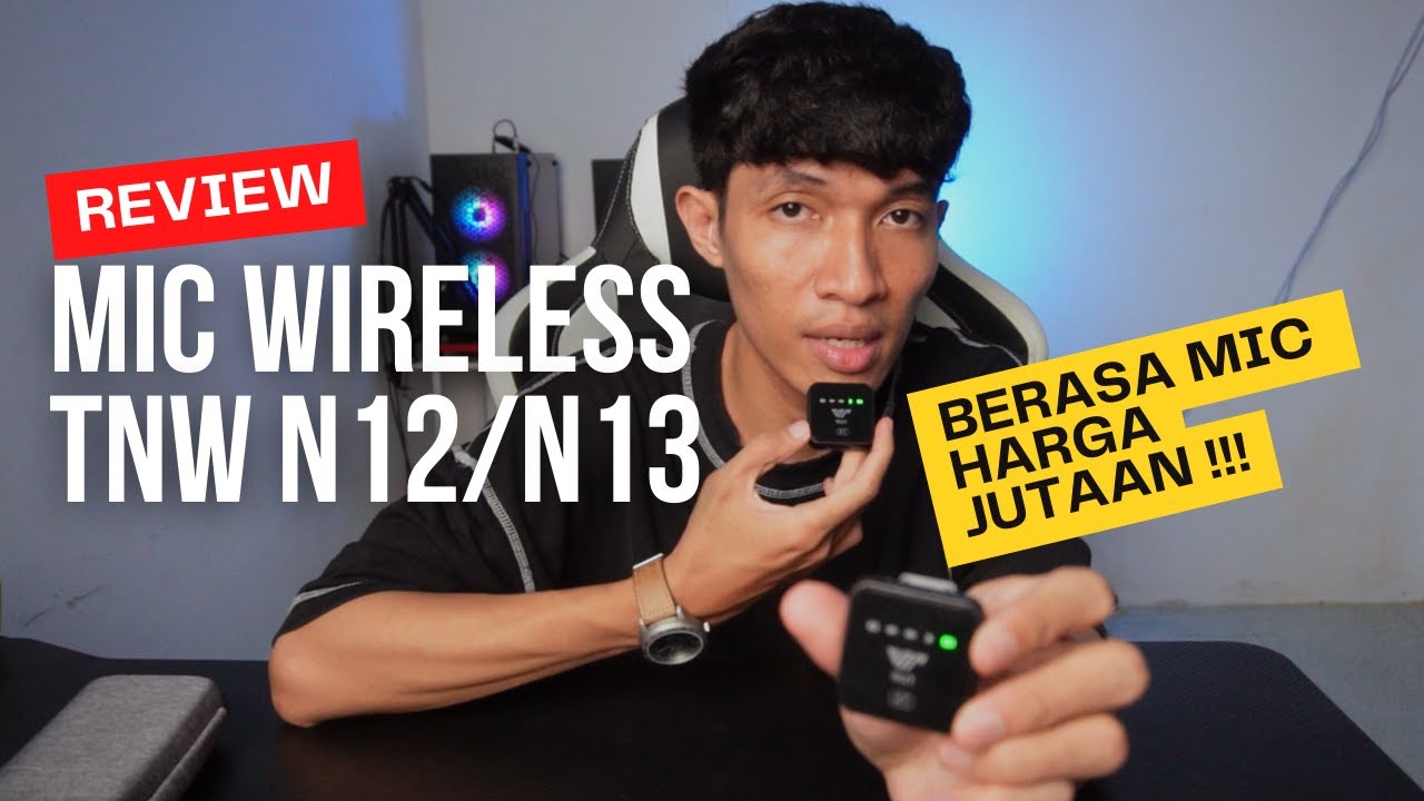 Review Mic Wireless TNW N12/N13 Berasa Mic Jutaan ?? Beli barang di ...