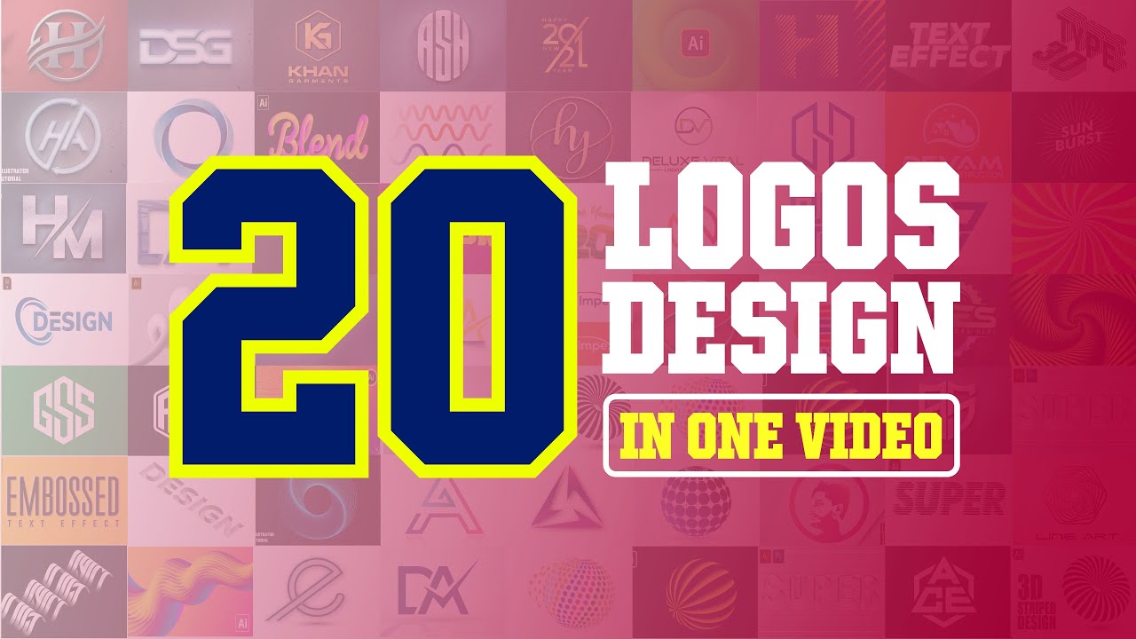 Best 20 Logos Design In One Video | Logo Design Trends 2022 | Top 20 ...
