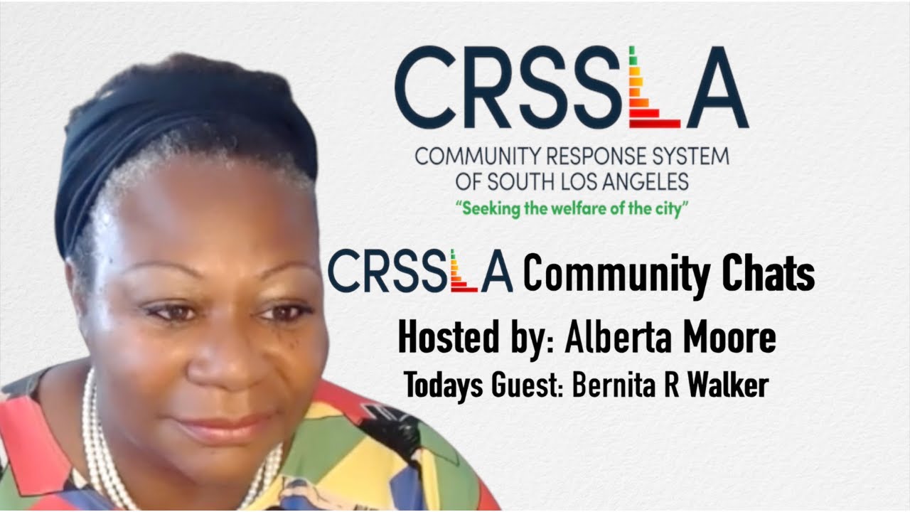 CRSSLA Community Chats -Bernita R Walker - YouTube
