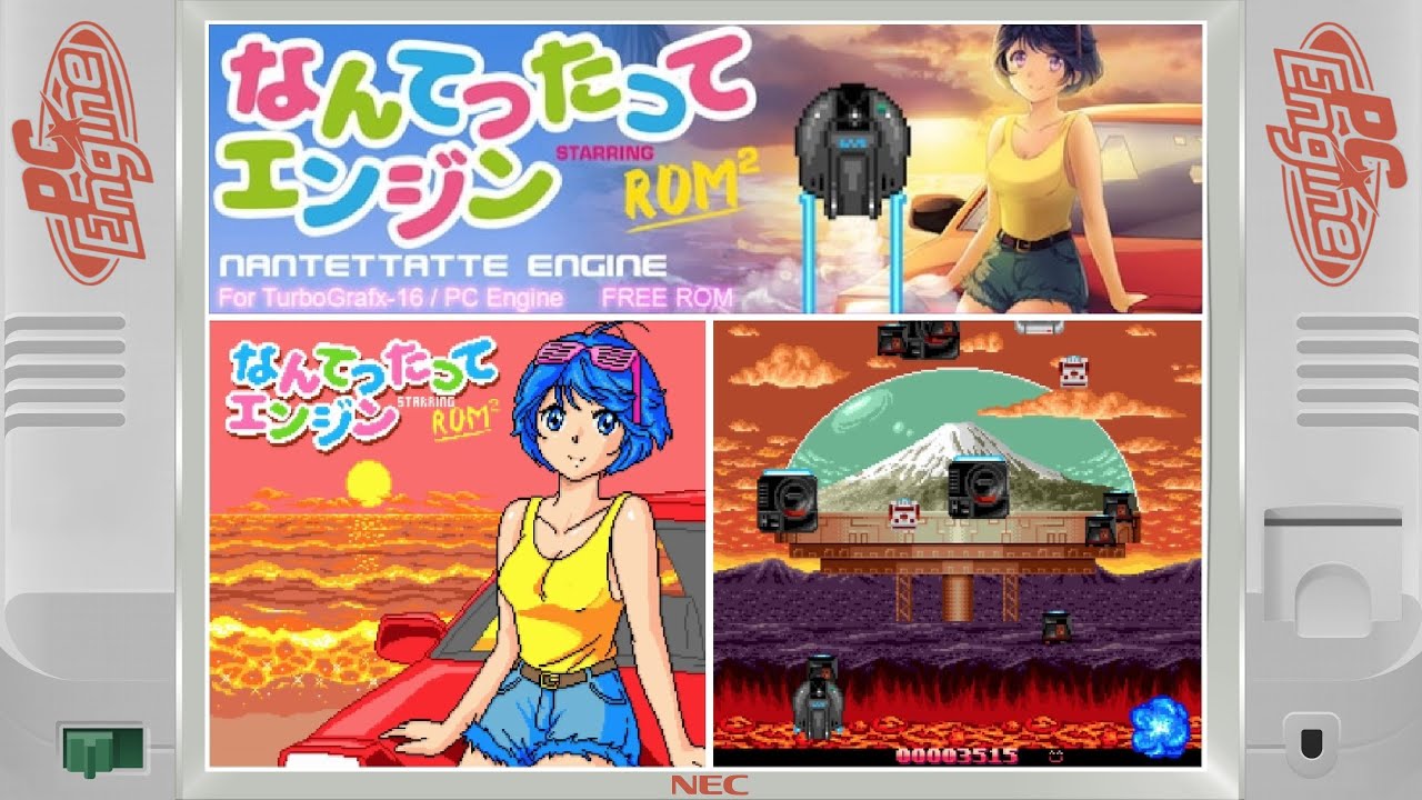 Nantettatte Engine--Homebrew PC Engine - YouTube