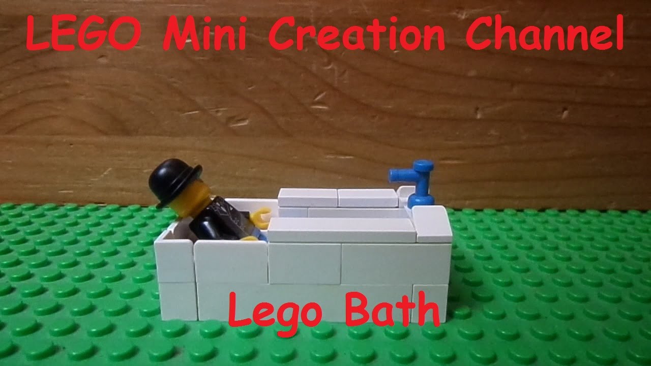 LEGO Mini Creation - Lego Bath (Lego Bathroom Serie) - YouTube