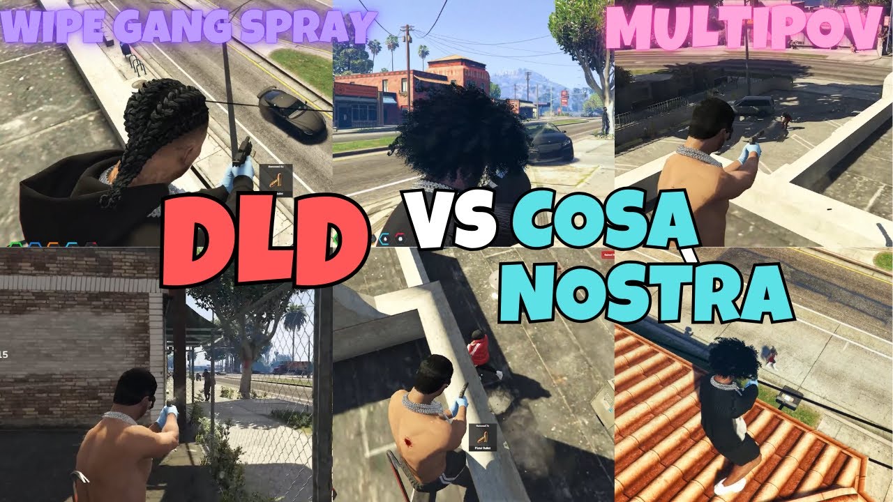 DLD (Manor) Wipe COSA NOSTRA Gang Spray & FIGHT Them in Mirror Park ...