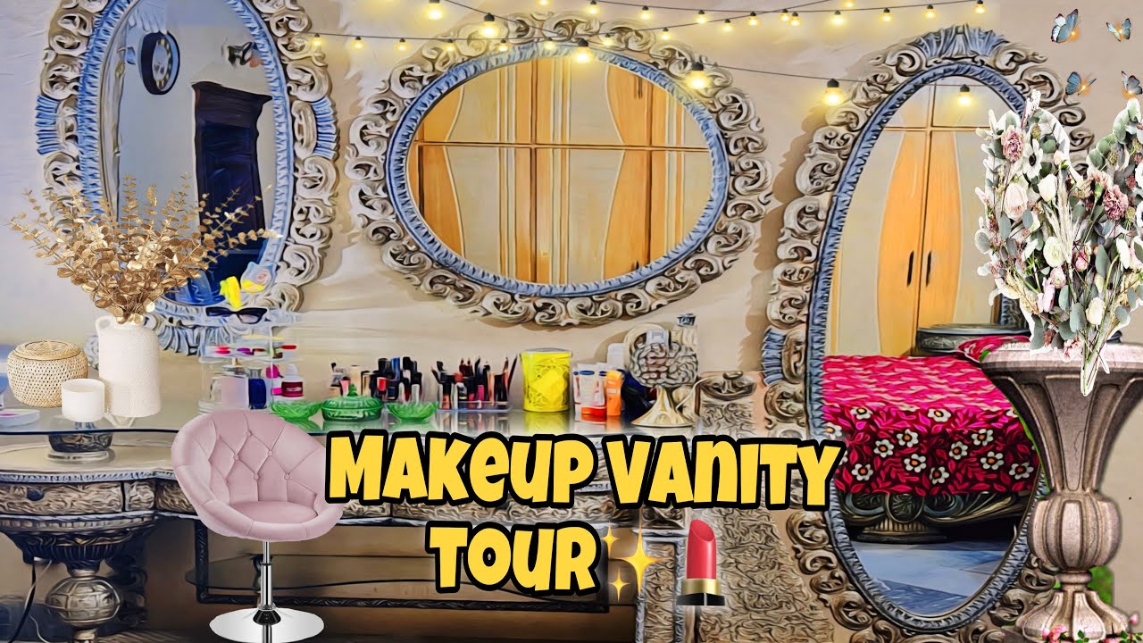 MY Makeup Vanity Tour 🔥💄| Huge Range Of Makeup Products | - YouTube