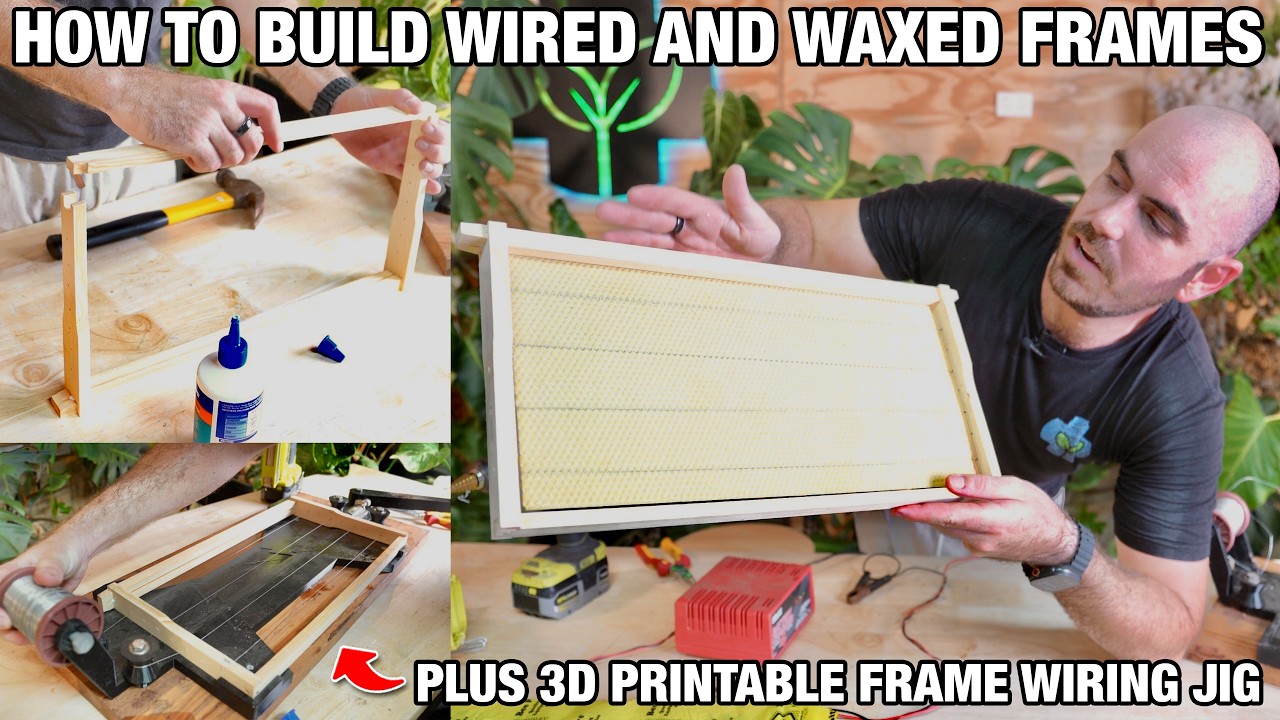 How to Assemble, Wire and Wax a Beehive Frame + 3D Printable Frame ...