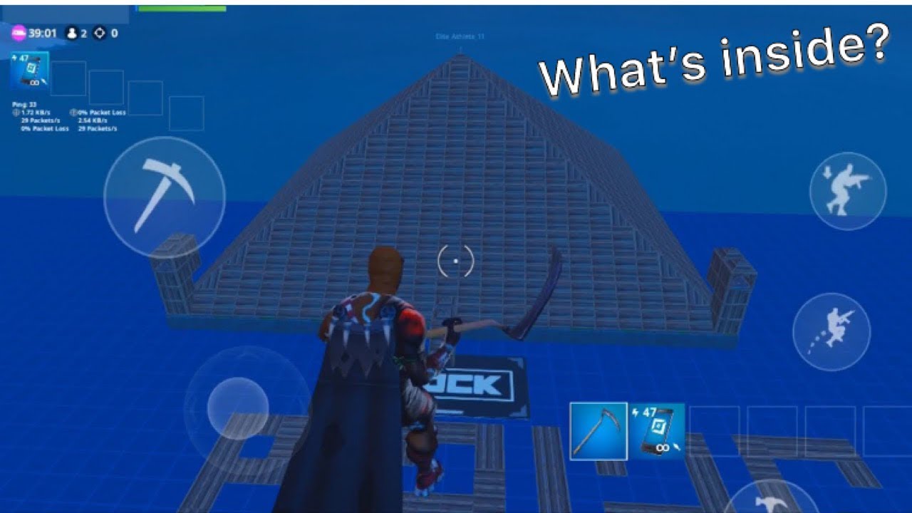 so I built a giant pyramid on fortnite........ - YouTube