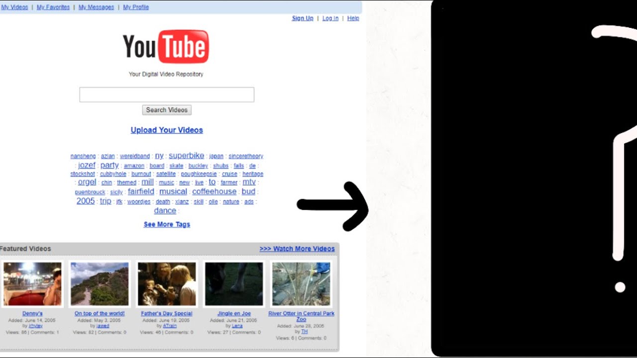 Remaking youtube’s old layout that was from 2005! (Full results in ...