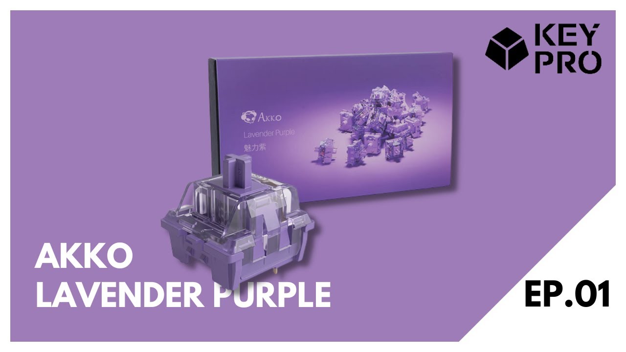 AKKO Switches Series EP.01 Akko Lavender Purple (Tactile) | MERMER 🏖 ...