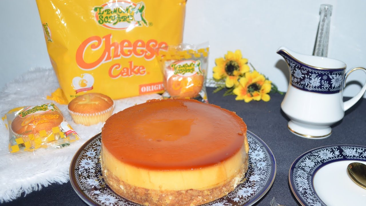 Lemon Square Cheesecake Flan - YouTube