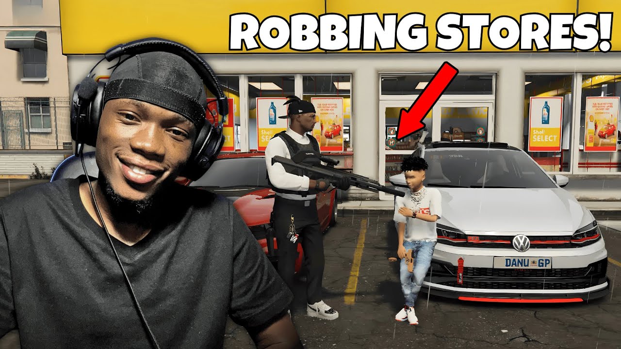 Robbing all stores in GTA 5 RP! - YouTube