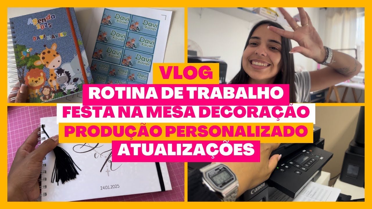 VLOG: tentando voltar a rotina | festa na mesa | papelaria | novidades ...