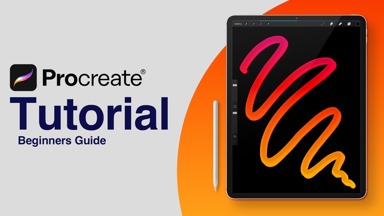 Procreate Tutorial Beginners Guide How To Make Gradient Brush Strokes In Procreate Step By