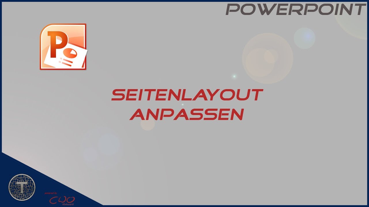 PowerPoint ~ Seitenlayout anpassen - YouTube