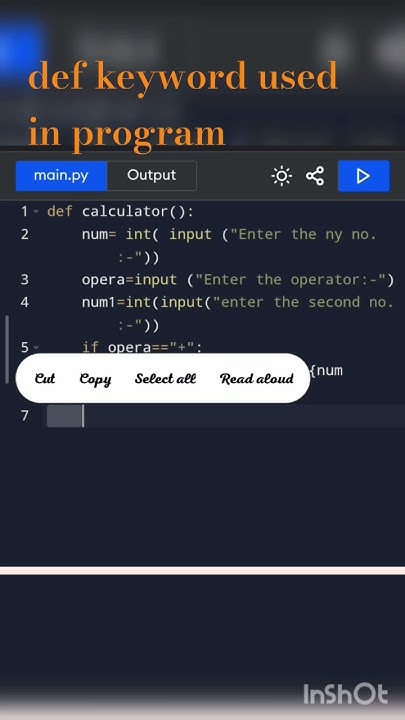 calculator using function of python. #python #programming # ...