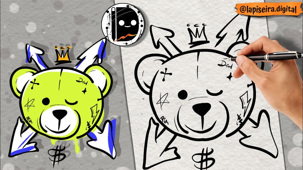 How to draw Ted boy bear step by step - YouTube