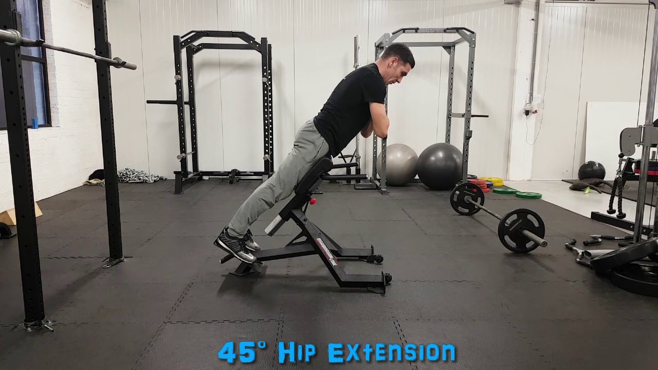 45 hip extension - YouTube