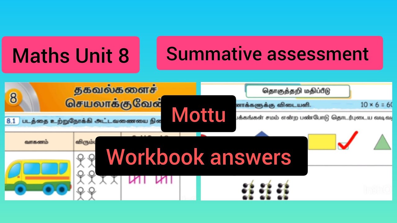 Term 3 class 2 Maths unit 8 with summative assessment answers Mottu ...