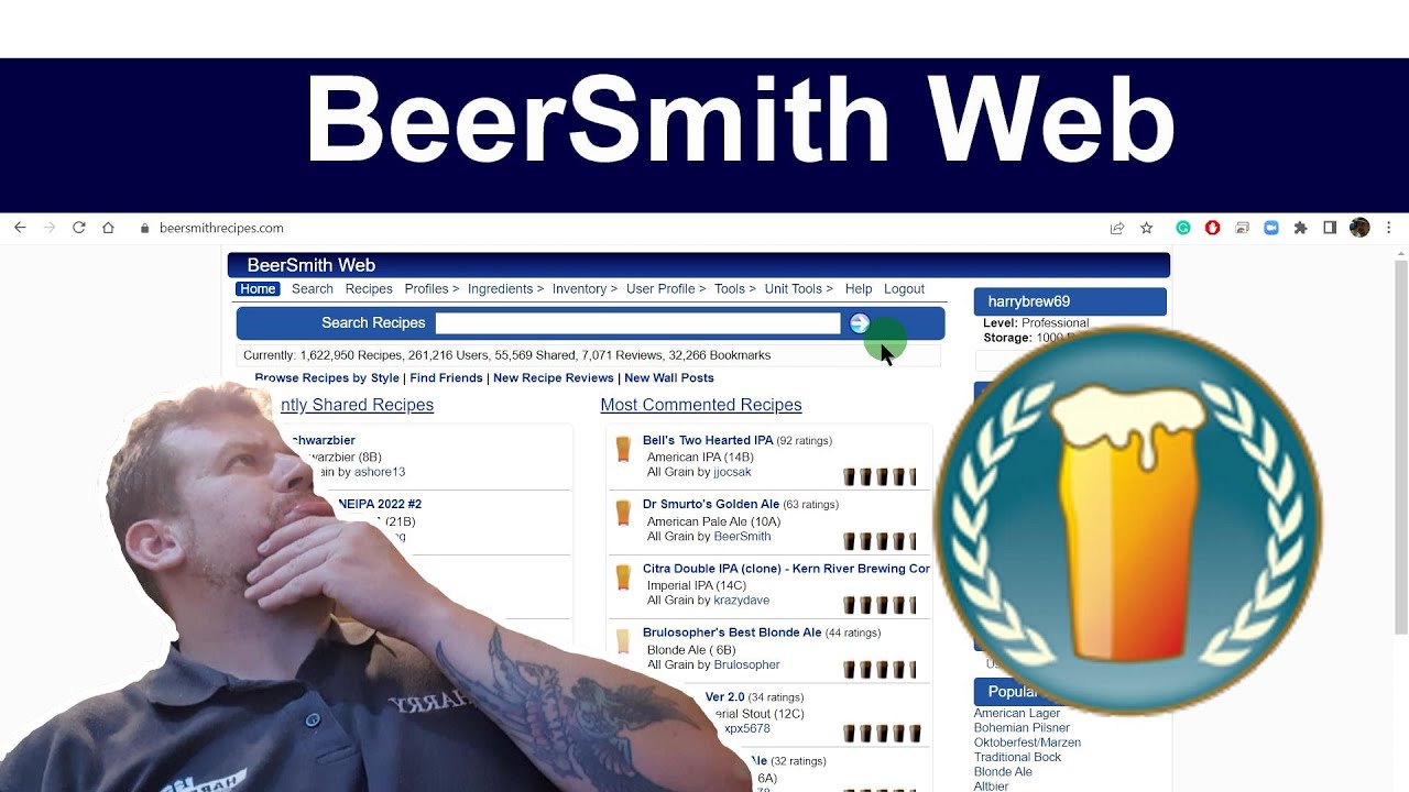 BeerSmith Web Cloud Based Brewing Software ~ Where To Start? - YouTube