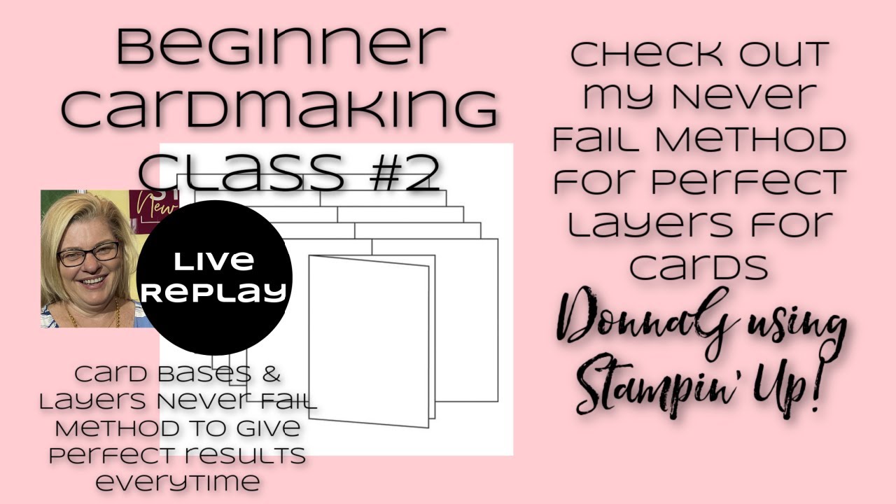 Beginner Card Class#2 Never Fail Method of cutting the perfect card ...