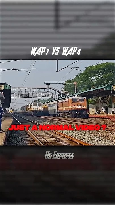 WAP 7 Chasing WAP 4 🔥| WAP 7 vs WAP 4 #trending #indianrailways #viral #wap7 #shorts #wap5 - YouTube