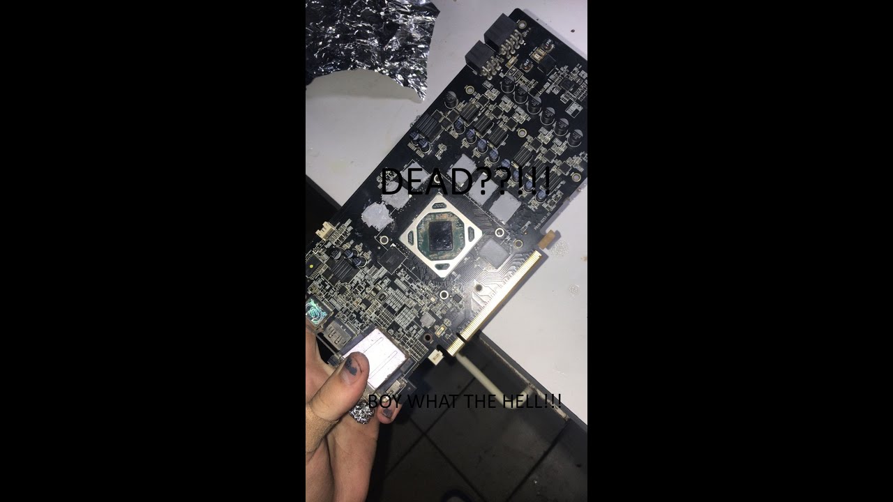 my gpu died....and how i fixed it!!! - YouTube