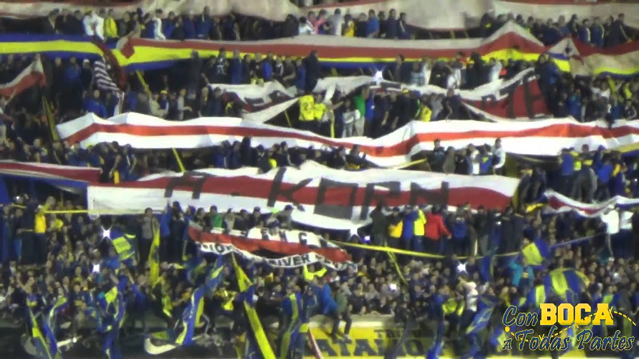 Las banderas de los millos estan todas en La Boca - YouTube