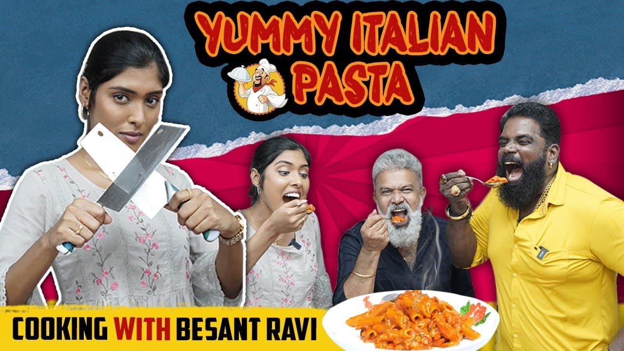 Yummy Italian Pasta 🍝 | Cook with Besant Ravi & Chef Adrian | Gayathri ...