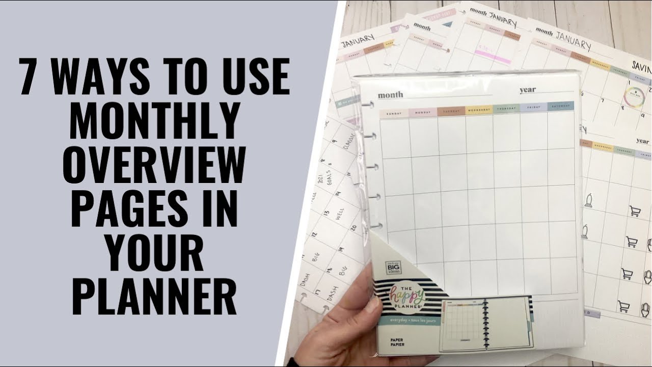 PLAN WITH ME | 7 WAYS TO USE THE NEW MONTHLY PAGES IN YOUR PLANNER ...