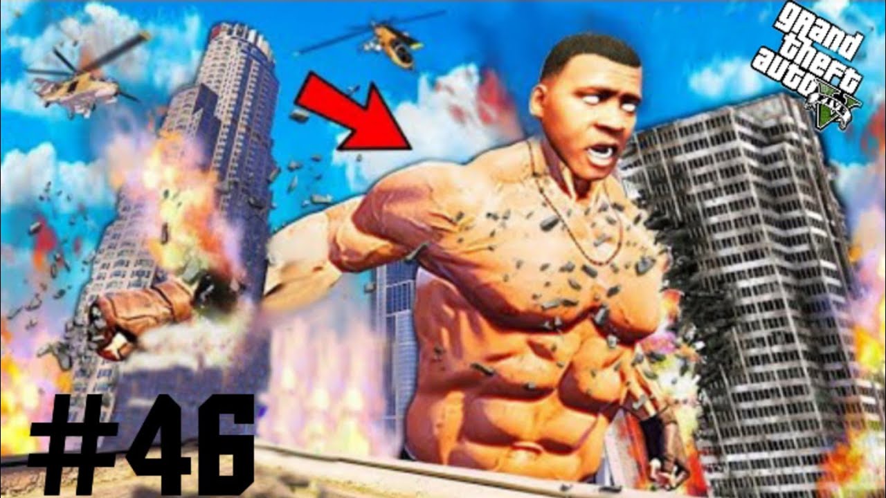 GTA 5 ; FRANKLIN BECOME STRONGEST MAN TO FIGHT IN GTA 5 (NEW MOD) #46 ...