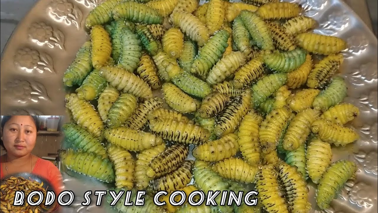 পলু ৰেচিপি//Silkworm recipe//Leta polu recipe//Bodos simple recipe ...