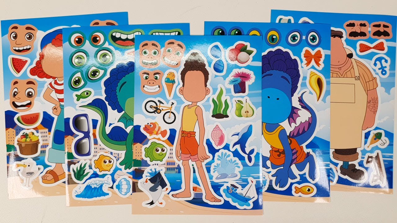 [ASMR] Decorate with Sticker Book LUCA - P2 - YouTube