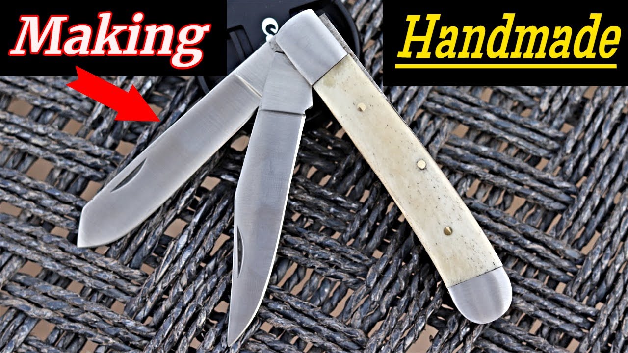 Trapper Pocket Knife Making - #RajputKnives - YouTube